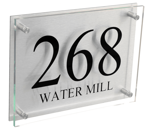 House sign, Acrylic Glass Look Designer House sign - A4 – Uk House ...