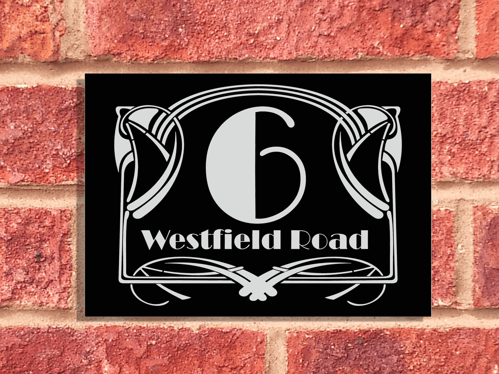 Aluminium Designer House sign Plaque – Uk House signs - Office signs