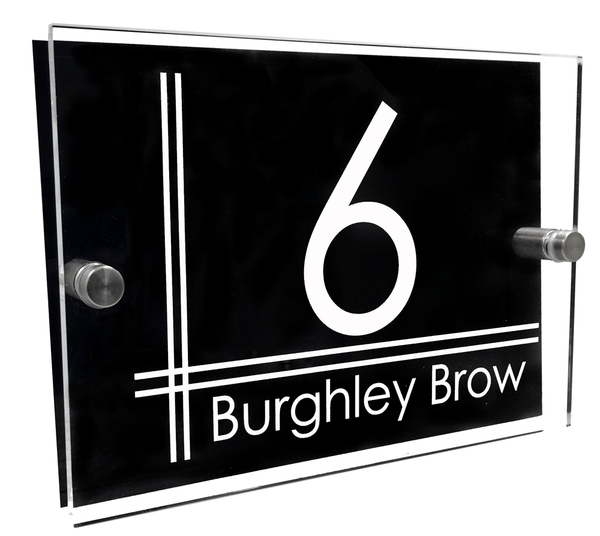 Freeway Design II, contemporary house Sign Plaque – Uk House signs ...