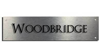 Silver Aluminium Sign - Landscape – Uk House signs - Office signs