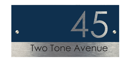 Two Tone Exclusive house sign, Contemporary design. – Uk House signs ...